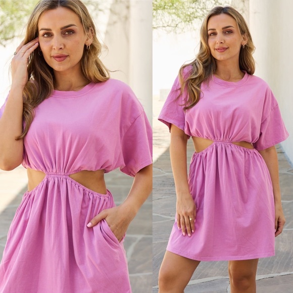 Dresses | Cutout Short Sleeve Mini Dress | Poshmark